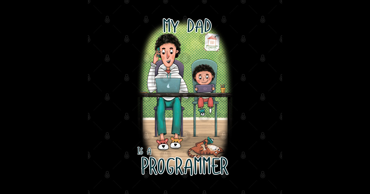 My Dad is a Programmer - Programmer - Sticker | TeePublic