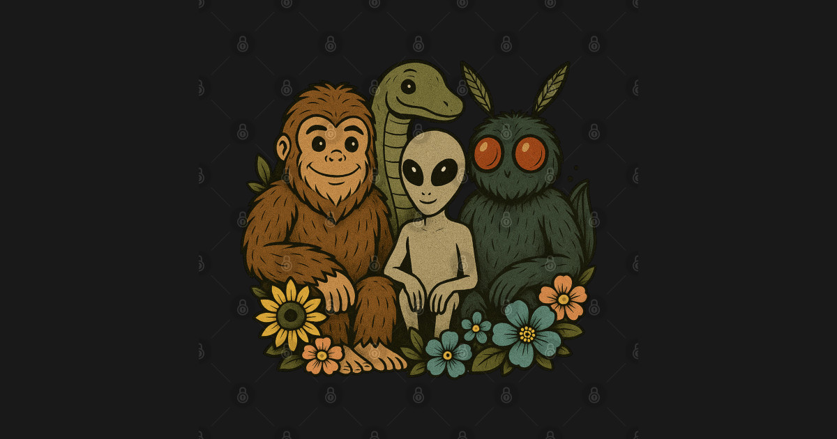 Cute Cryptid Kawaii - Sci Fi - T-Shirt | TeePublic