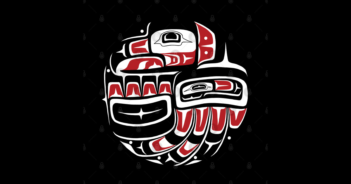 Tlingit Eagle round - Tribal Eagle - Posters and Art Prints | TeePublic