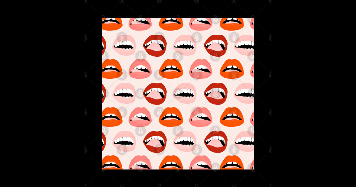 More Funky Lips - Lips - Sticker | TeePublic