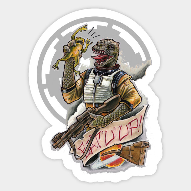 Bossk - Bossk Bounty Hunter Star Wars - Sticker | TeePublic