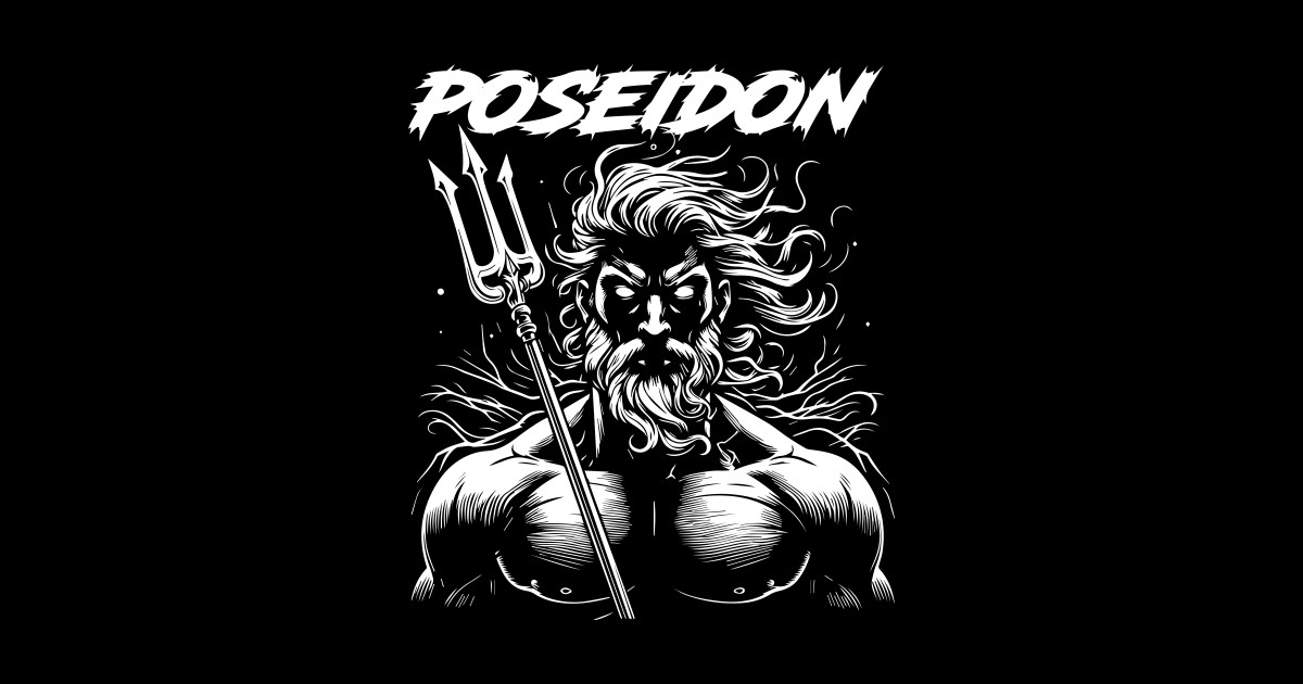 POSEIDON - Poseidon - Sticker | TeePublic