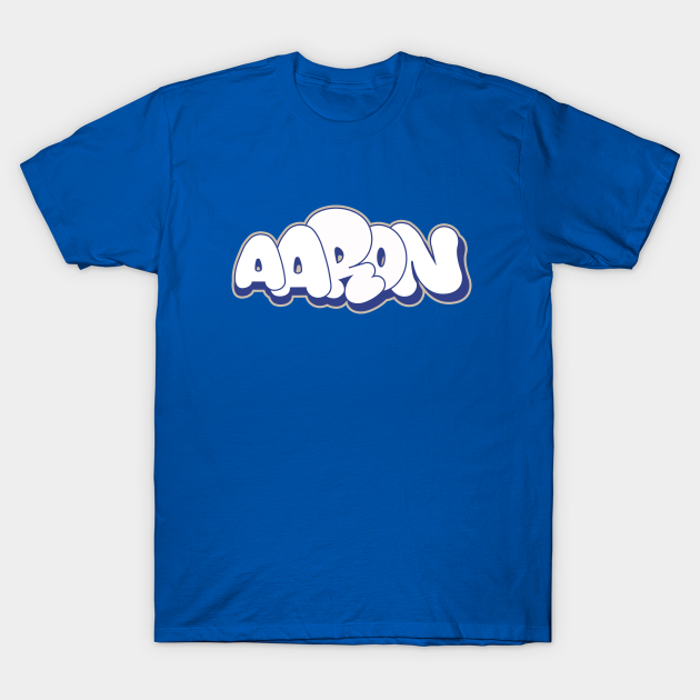 AARON Bubble letters graffiti style - Graffiti Letters - T-Shirt ...