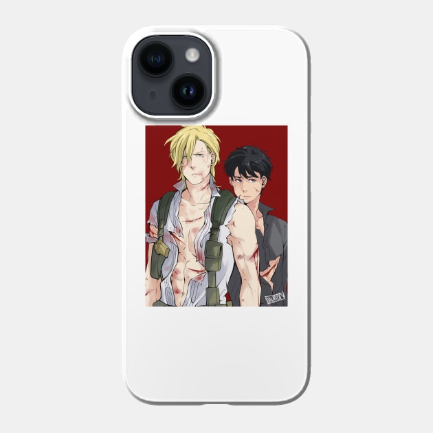 Ash and Eiji Rambo - Banana Fish - Phone Case | TeePublic