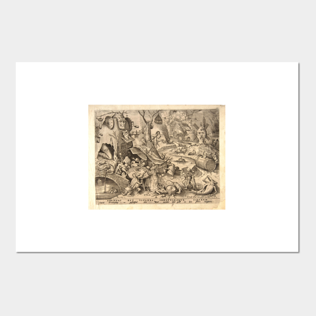 Pieter Bruegel The Elder - Gluttony - Gluttony - Posters and Art Prints ...