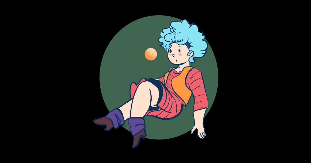 afro bulma - Bulma - Sticker | TeePublic
