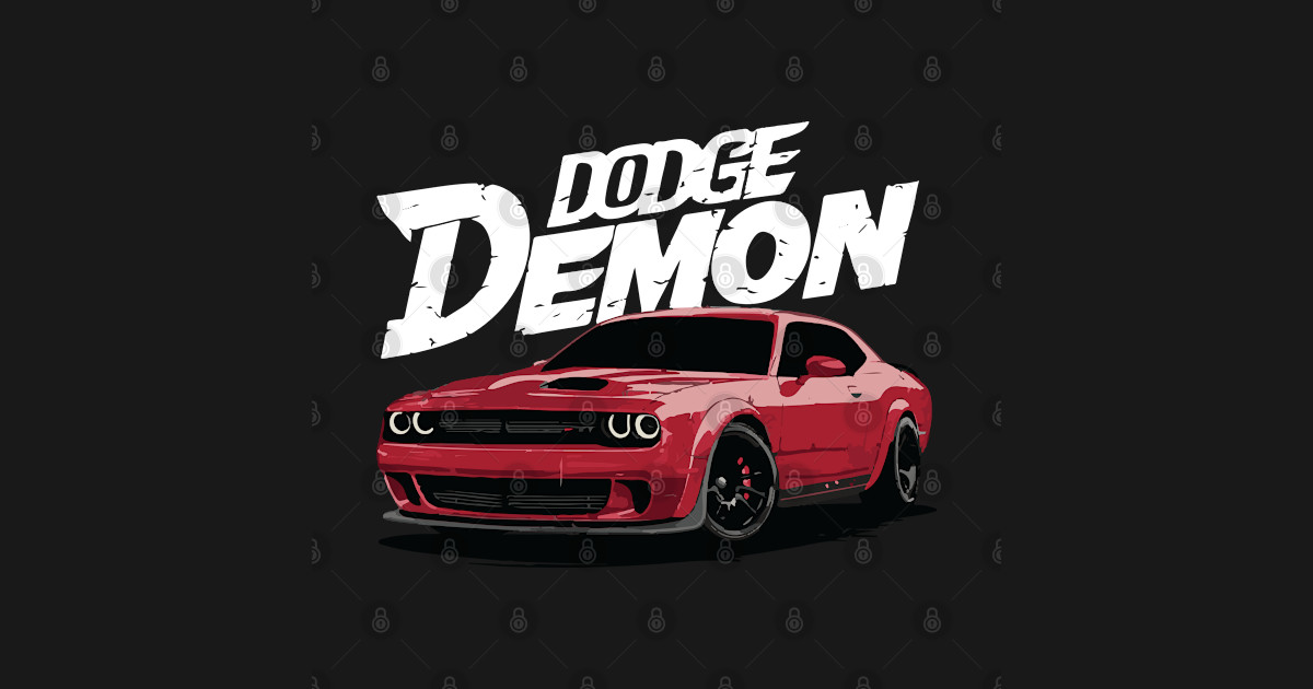 Dodge Challenger SRT Hellcat Demon JDM Retro Vintage Car - Dodge Demon ...
