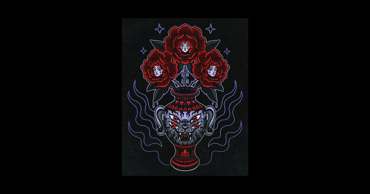 CURSED VASE - Dark Art - Sticker | TeePublic