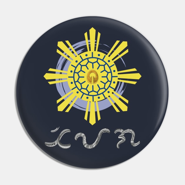 Philippine Sun with Ling-ling-O Amulet / Baybayin word Tiyaga ...