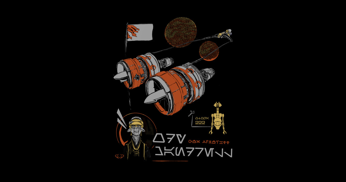 Ody Mandrell - podracer - Star Wars - Sticker | TeePublic