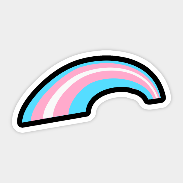 Transgender Rainbow - Trans - Sticker | TeePublic