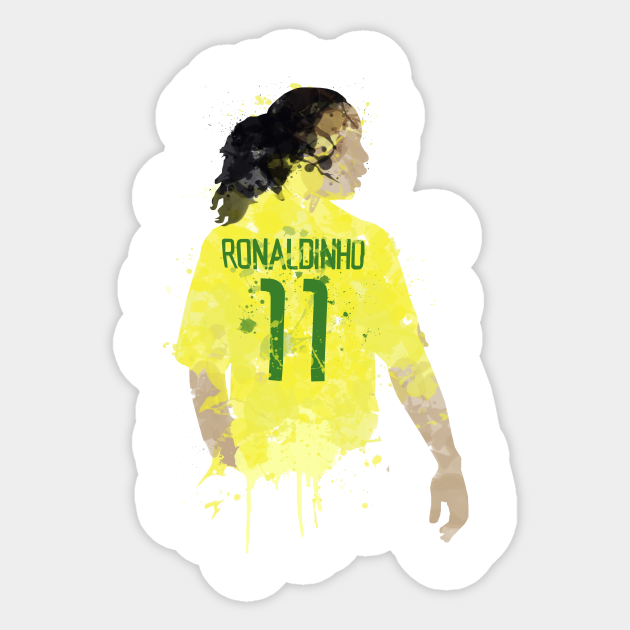 Ronaldinho - Brazil Legend - Ronaldinho - Sticker | TeePublic