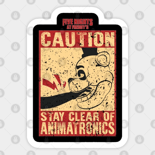 FIVE NIGHTS AT FREDDYS (FNAF): STAY CLEAR OF ANIMATRONICS (GRUNGE STYLE ...