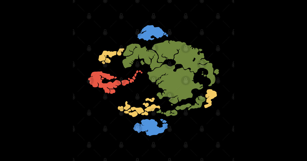 Avatar Map Color - Avatar - T-Shirt | TeePublic