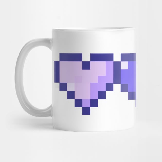 Purple Health Bar Pixel Art - 8 Bit - Mug | TeePublic