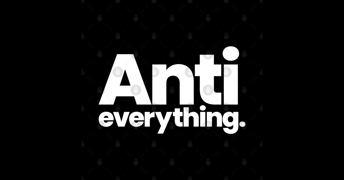 Anti Everything - Anti Social Mask - Sticker | TeePublic