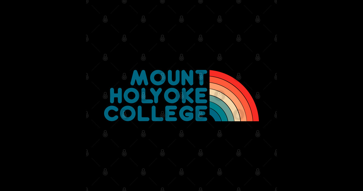 MHC Vintage Rainbow - Mount Holyoke - Sticker | TeePublic