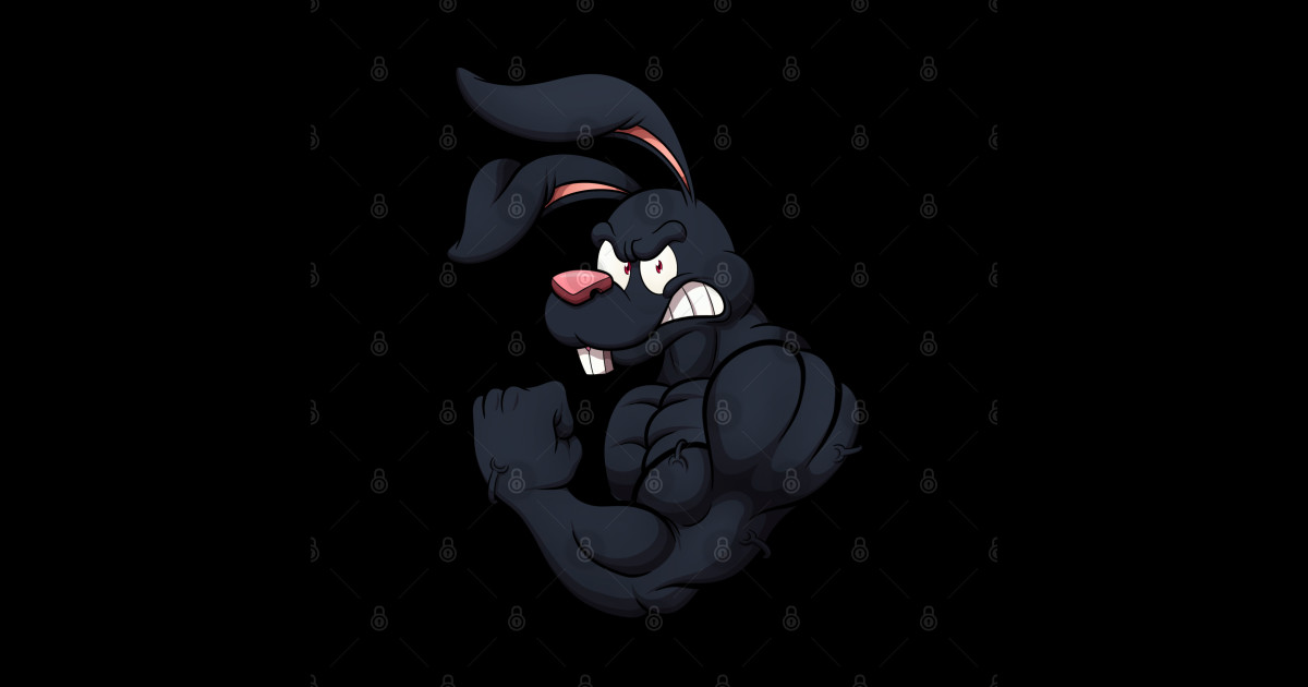 Strong Bunny - Strong Bunny - Sticker | TeePublic