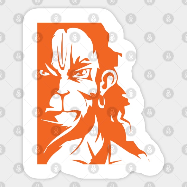 Hanuman Hindu God Jai Shri Ram - Hindu God - Sticker | TeePublic