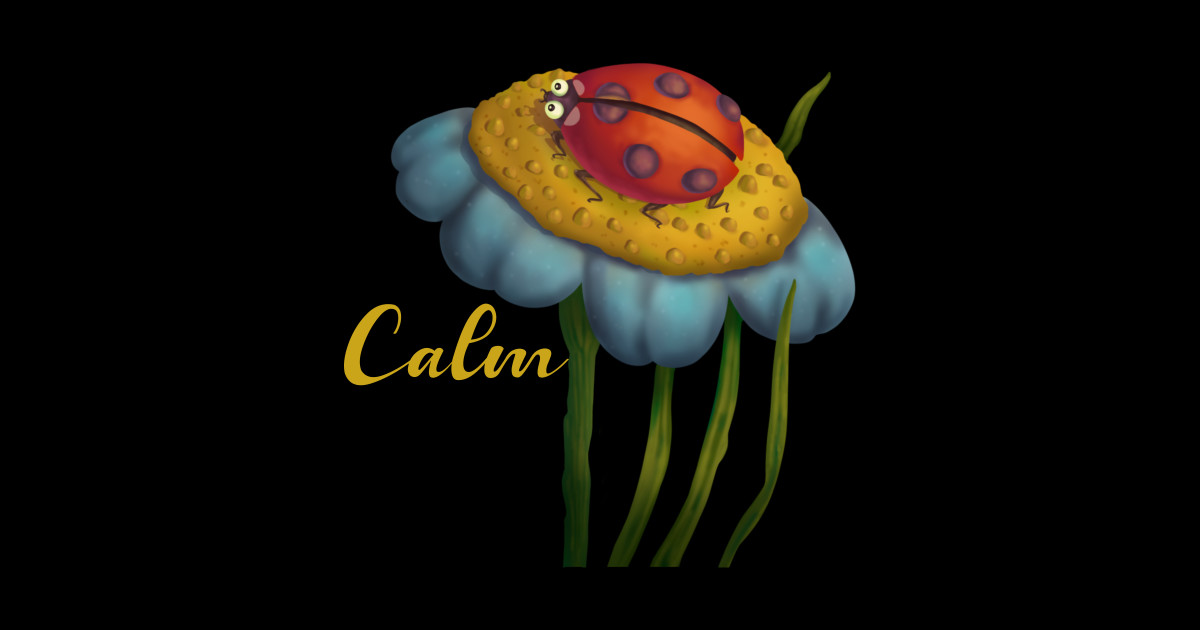 Calm Word of the Year Ladybug - Word Of The Year - Sticker | TeePublic