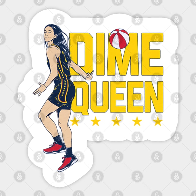 Caitlin Clark Dime Queen - Caitlin Clark - Sticker | TeePublic