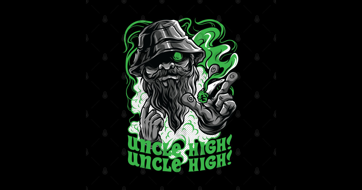 Uncle high - Smoke - Sticker | TeePublic