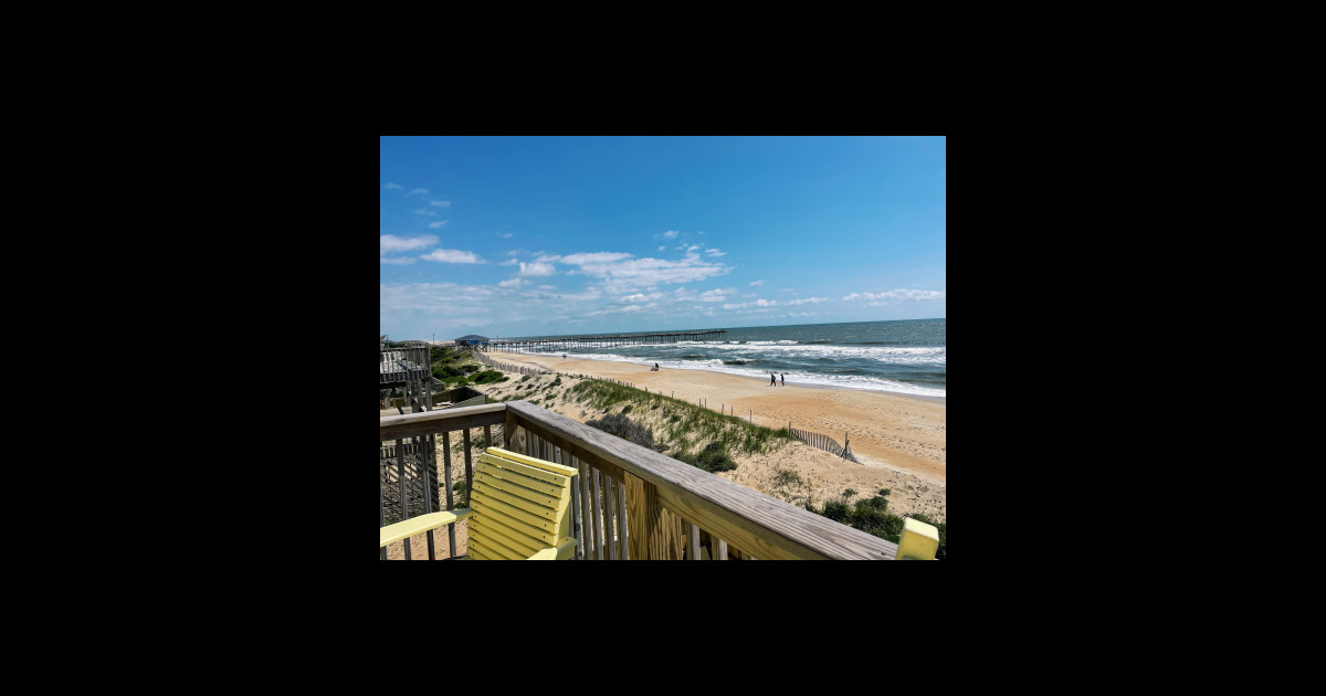 Outer Banks Beach View - Obx - Magnet | TeePublic