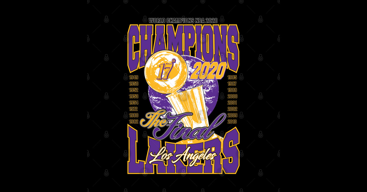 2020 NBA Finals Champions Los Angeles - Nba Finals 2020 - Sticker ...
