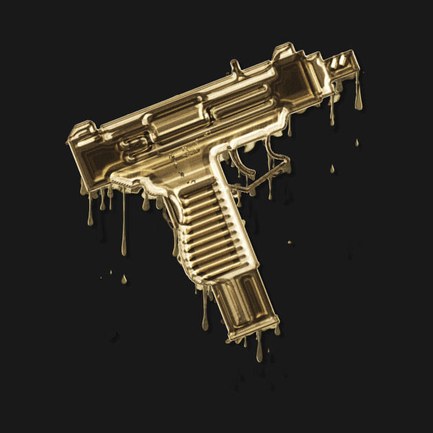 Gold Uzi - Supreme - T-Shirt | TeePublic