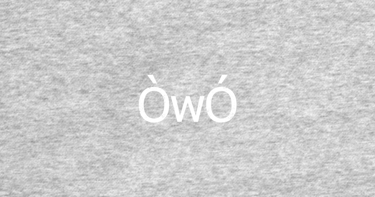 ÒwÓ Angry OwO Emoticon Emoji Shirt - Owo - Baseball T-Shirt | TeePublic
