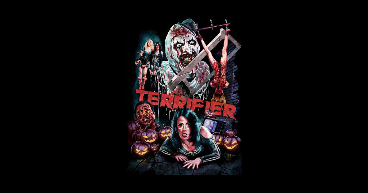 Scary Clown Horror Halloween 90s - Terrifier - Sticker | TeePublic