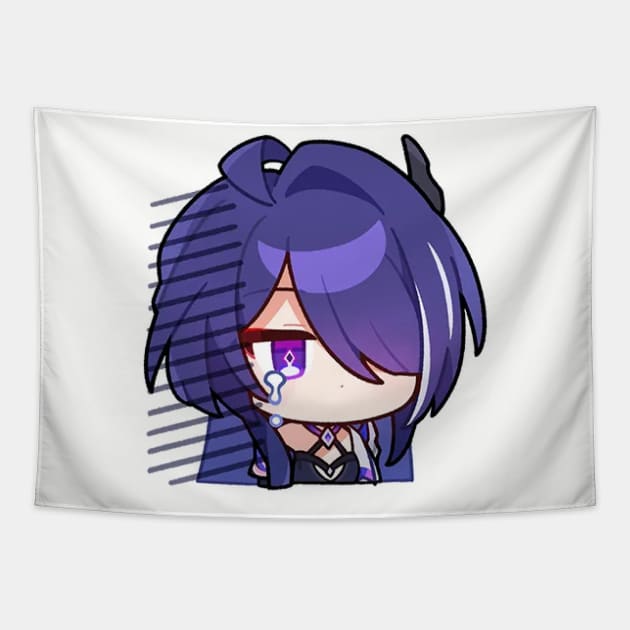 Honkai Star Rail Chibi Acheron 4 - Honkai Star Rail - Tapestry | TeePublic