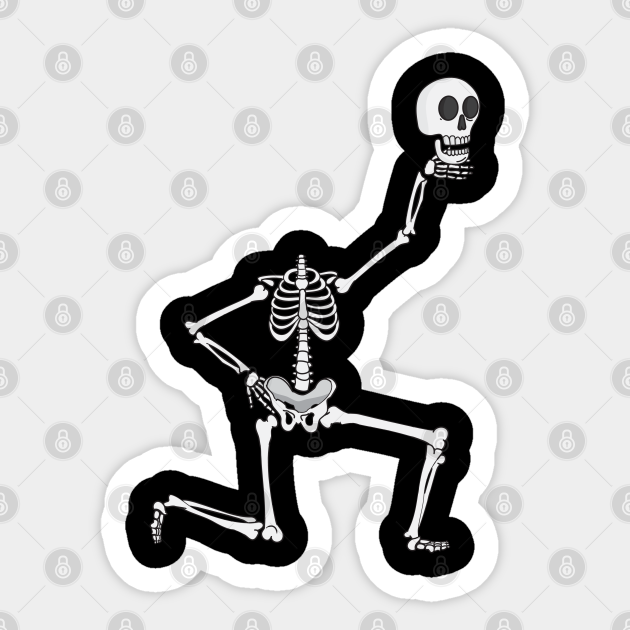 Headless Skeleton - Skeleton - Sticker | TeePublic