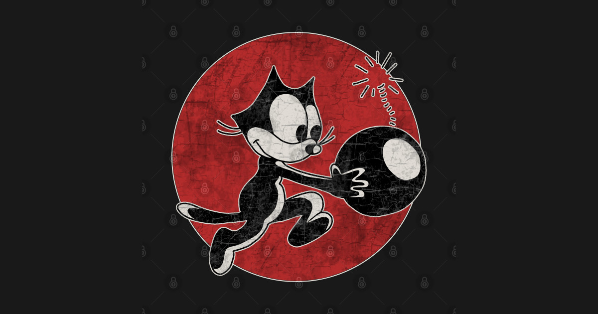 Felix The Cat with Bomb - Felix The Cat - T-Shirt | TeePublic