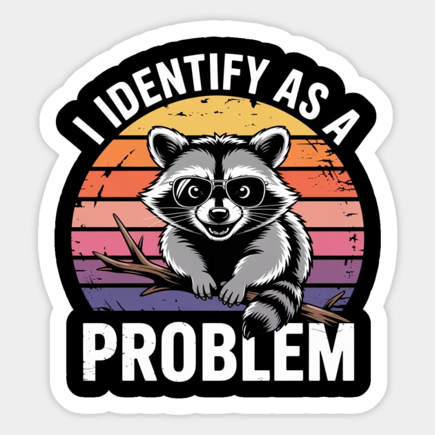 i-identify-as-a-problem - Cute Lamb - Sticker | TeePublic