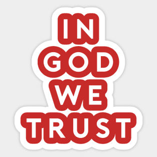 In God We Trust Stickers for Sale | TeePublic