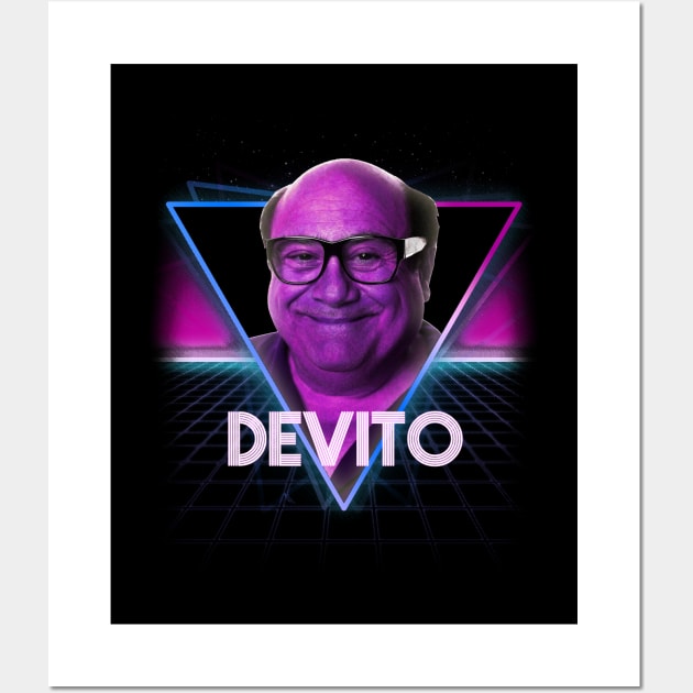 Danny Devito Retro 80s Neon Landscape - Danny Devito - Posters and Art ...