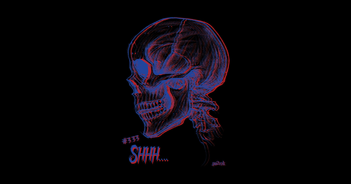 Retro Quiet Skull - Skull - Sticker | TeePublic