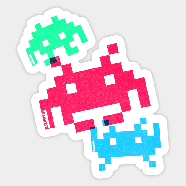 Space Invader 2.0 - Space Invaders - Sticker | TeePublic