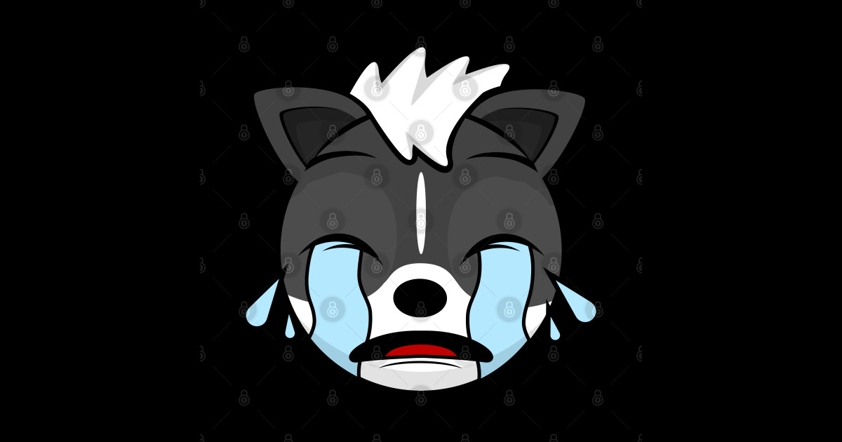 Crying Skunk Melville - Moulemote - Sticker | TeePublic