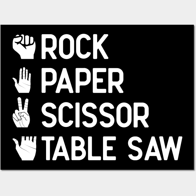 Rock Paper Scissor Table Saw - Rock Paper Scissor - Posters and Art ...