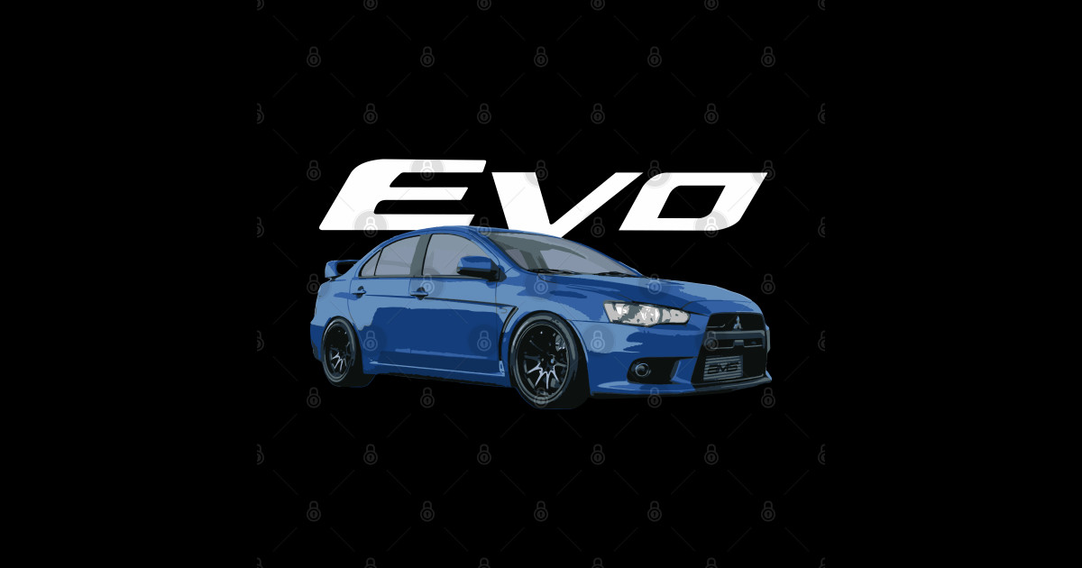 EVO X evolution 10 octane blue - Evo X - Sticker | TeePublic