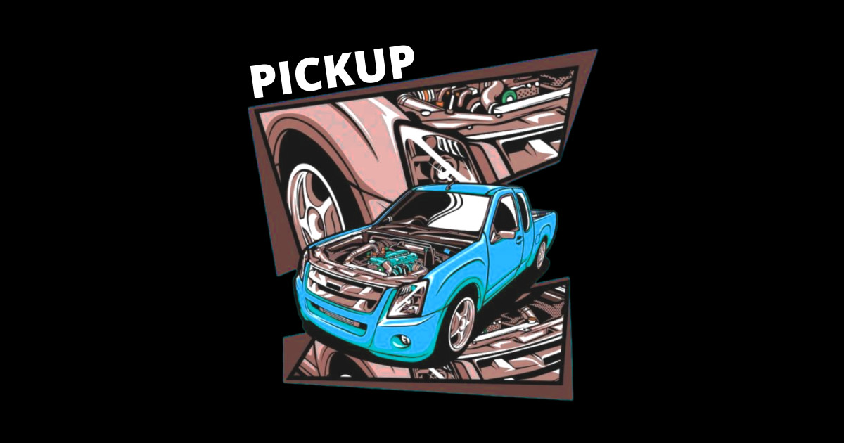 PICKUP TRUCK - Truck - Sticker | TeePublic