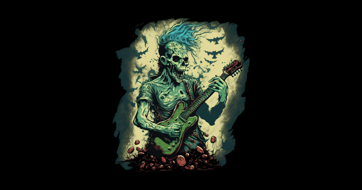 Zombie rock - Zombie - Sticker | TeePublic