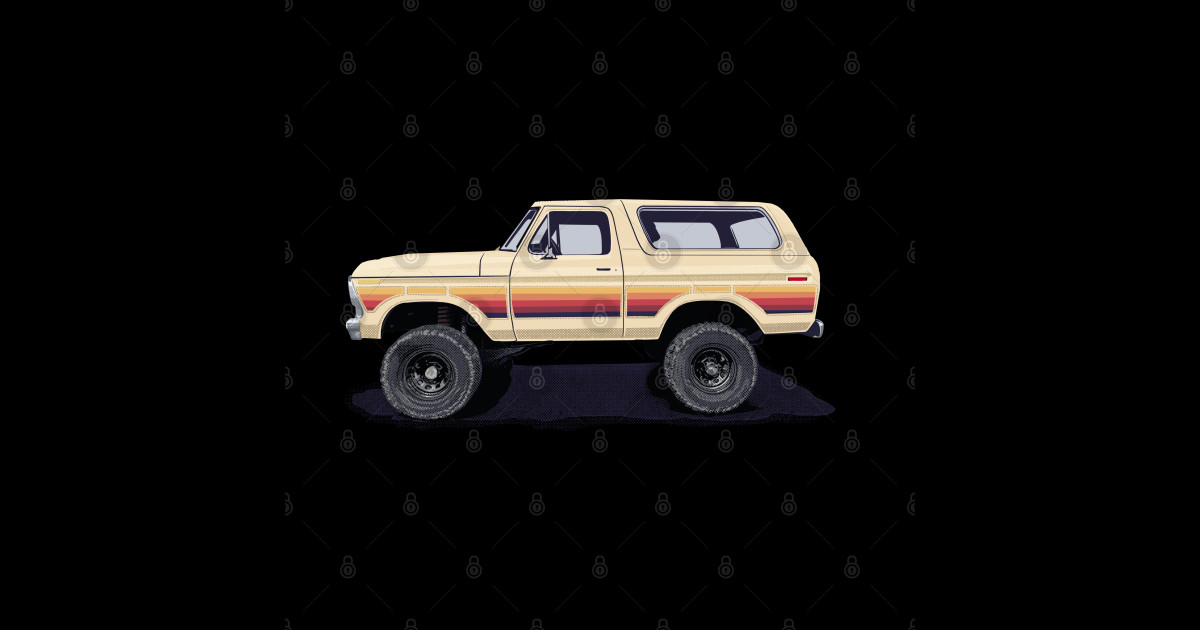 Vintage bronco - Ford Bronco - Sticker | TeePublic