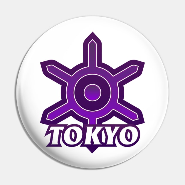 Tokyo Prefecture Japanese Symbol - Japanese - Pin | TeePublic