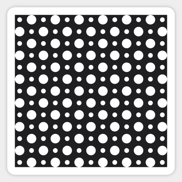 Simple White Dots Pattern - Dots Pattern - Sticker | TeePublic