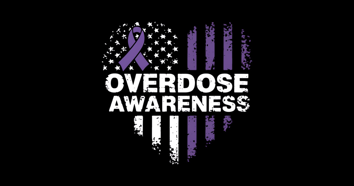 Overdose Awareness Purple Ribbon Drug Addiction - Overdose Awareness ...