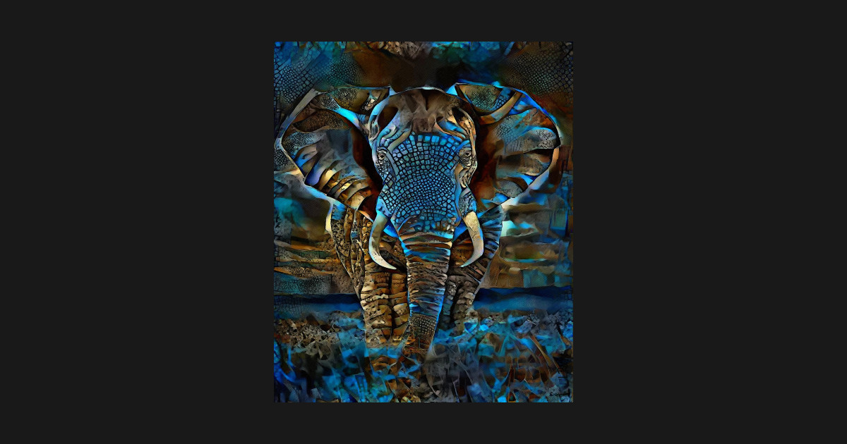 Master, elephant, elephant, lea roche paintings - Master - T-Shirt ...