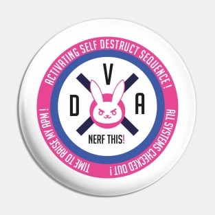 Nerf This Dva Logo Pins and Buttons for Sale | TeePublic